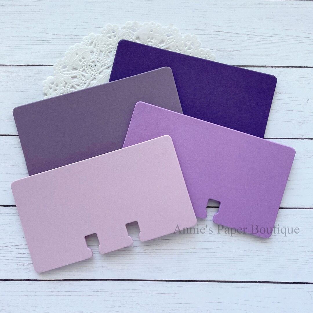 24 Rotary File Cards - Purple Color Bundle - for Journal, Scrapbook ...