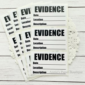 Evidence Stickers Scrapbooking Packaging Art or Junk - Etsy