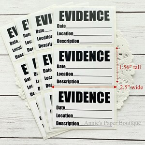 Evidence Stickers Scrapbooking Packaging Art or Junk - Etsy