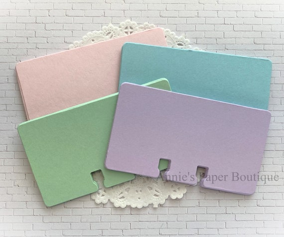 24 Rotary File Cards Pastel Color Bundle Pink Blue - Etsy