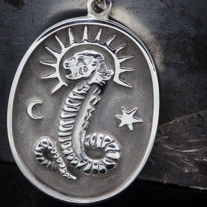 Sterling Gnostic Lion Serpent - Etsy