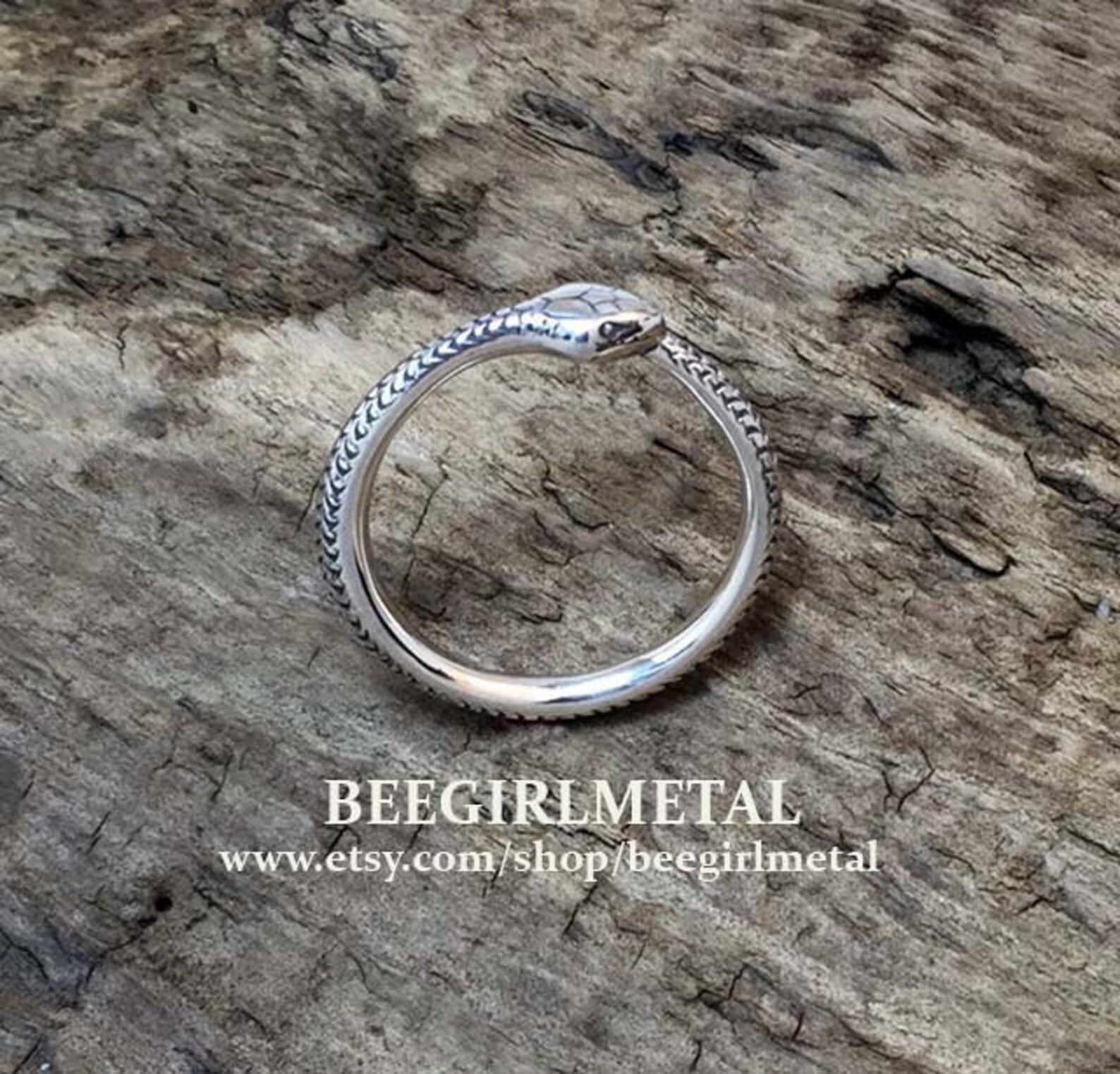 Sterling Hand Engraved Ouroboros Ring | Etsy