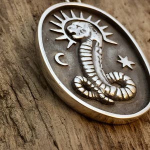 Sterling Gnostic Lion Serpent - Etsy