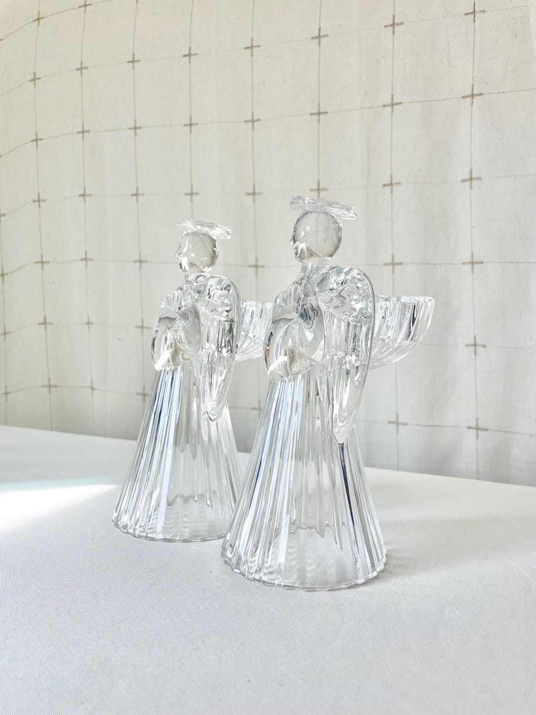 Crystal Angel Candlestick Holders - Etsy