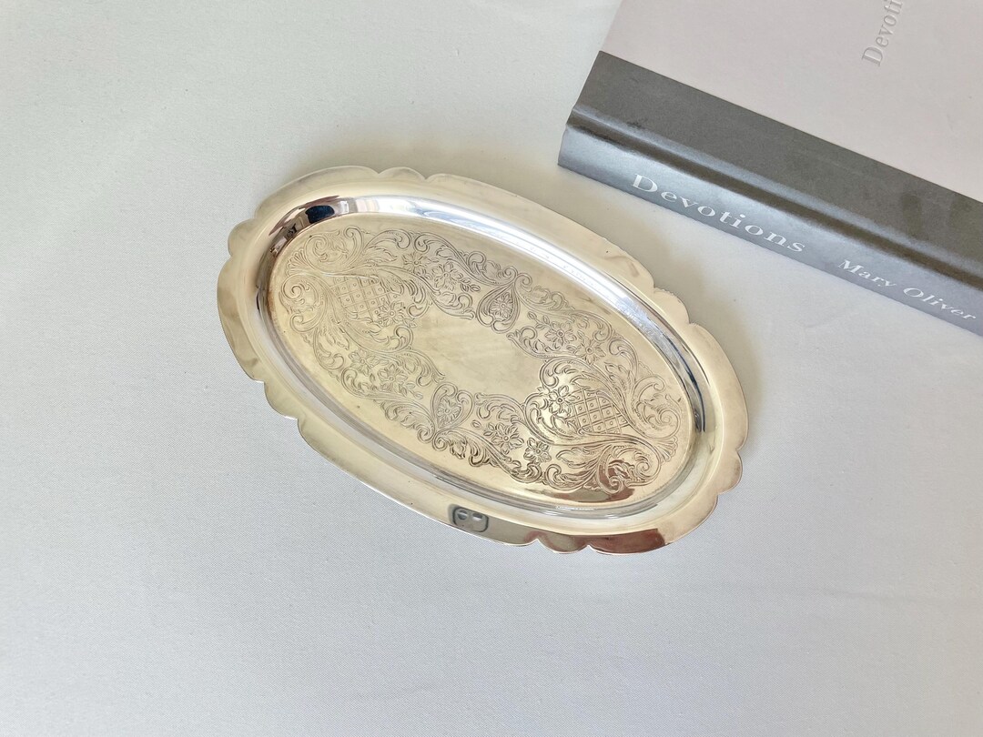 Sheridan Vintage Silverplate Tray - Etsy