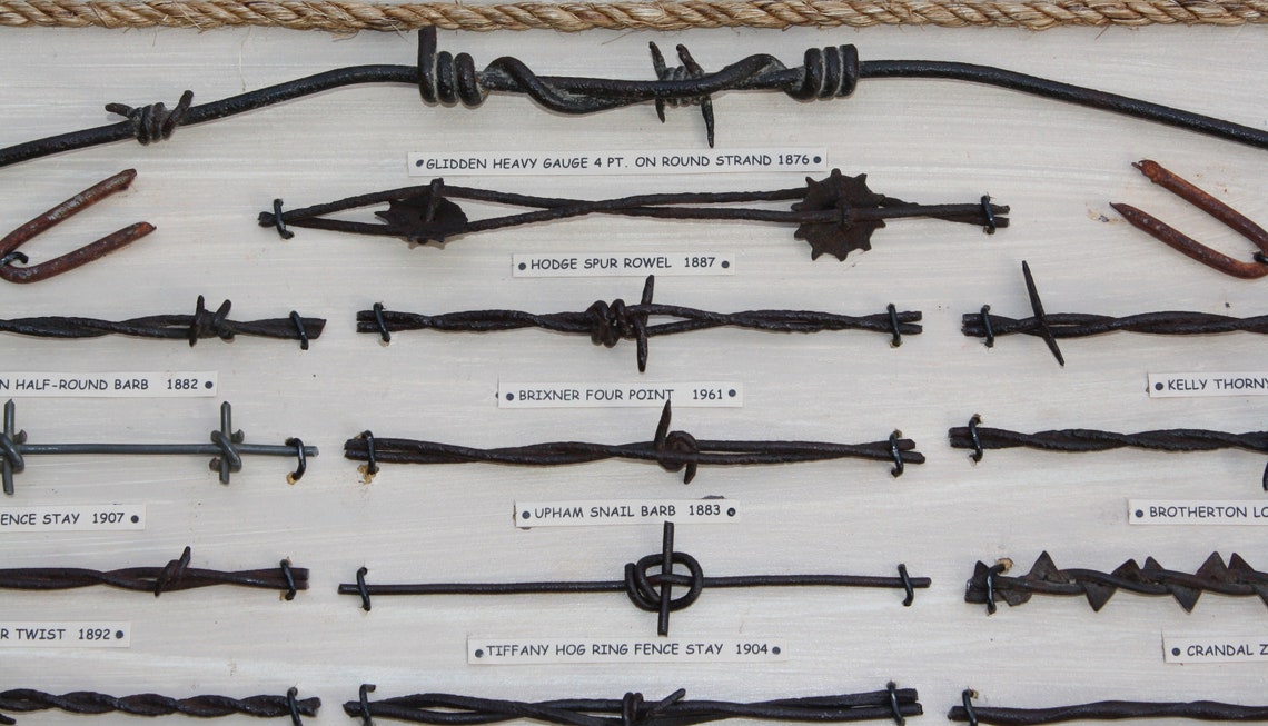 Antique Barbed Wire Display Authentic Barb wire Collection 22 | Etsy