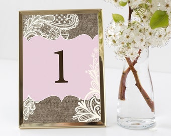 Lace Table Numbers - Etsy