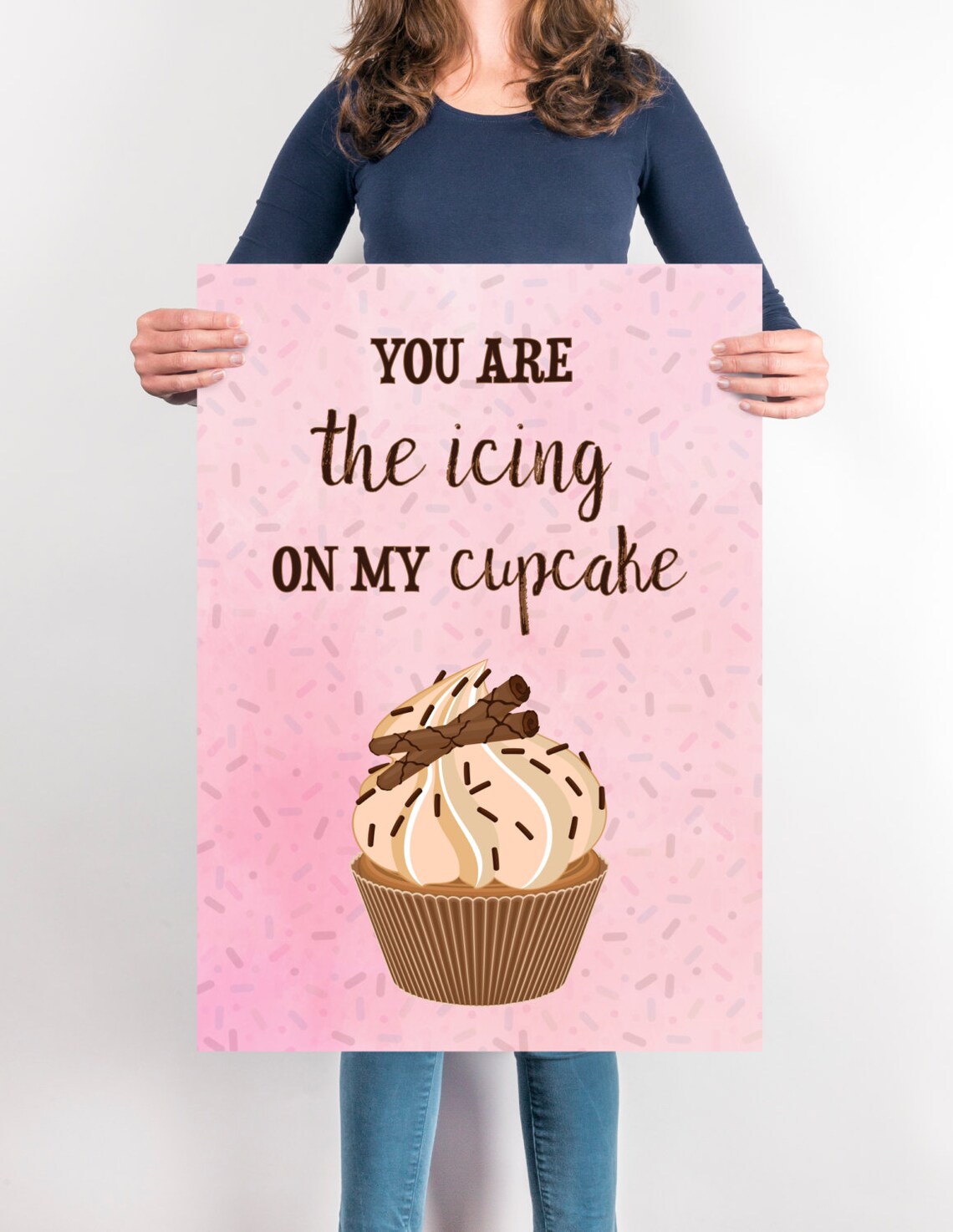 You Are the Icing on My Cupcake Poster / Print - Etsy