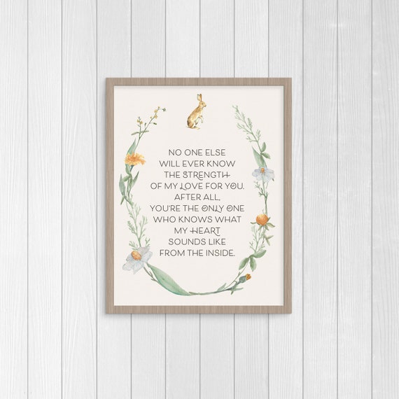 Peter Rabbit Inspired Quote Poster / Print for Baby's - Etsy