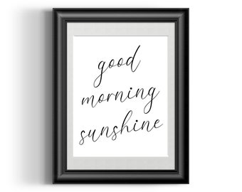 Good Morning Sunshine Pink Unframed - Etsy