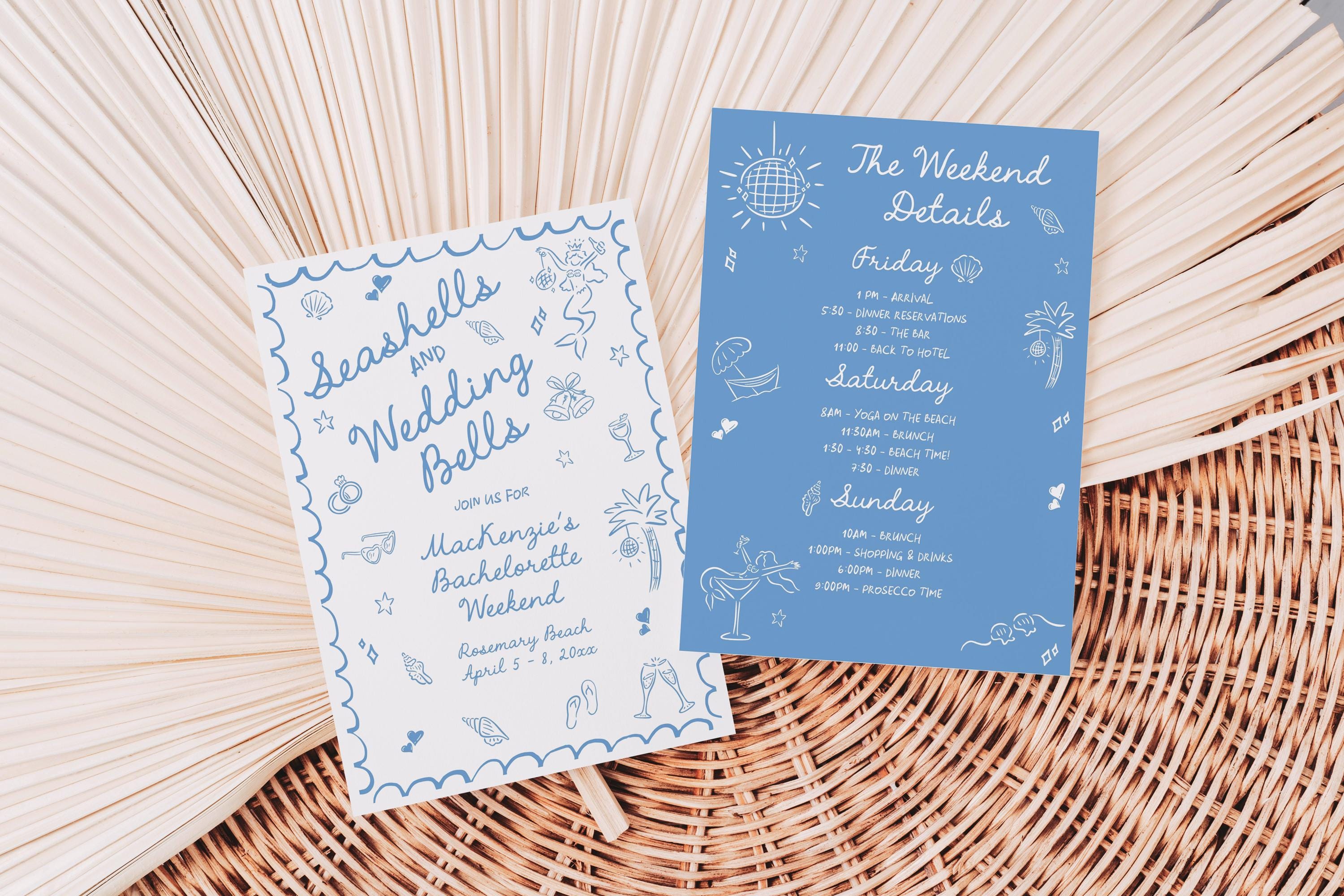 Etsy Beach Wedding Invitation Templates