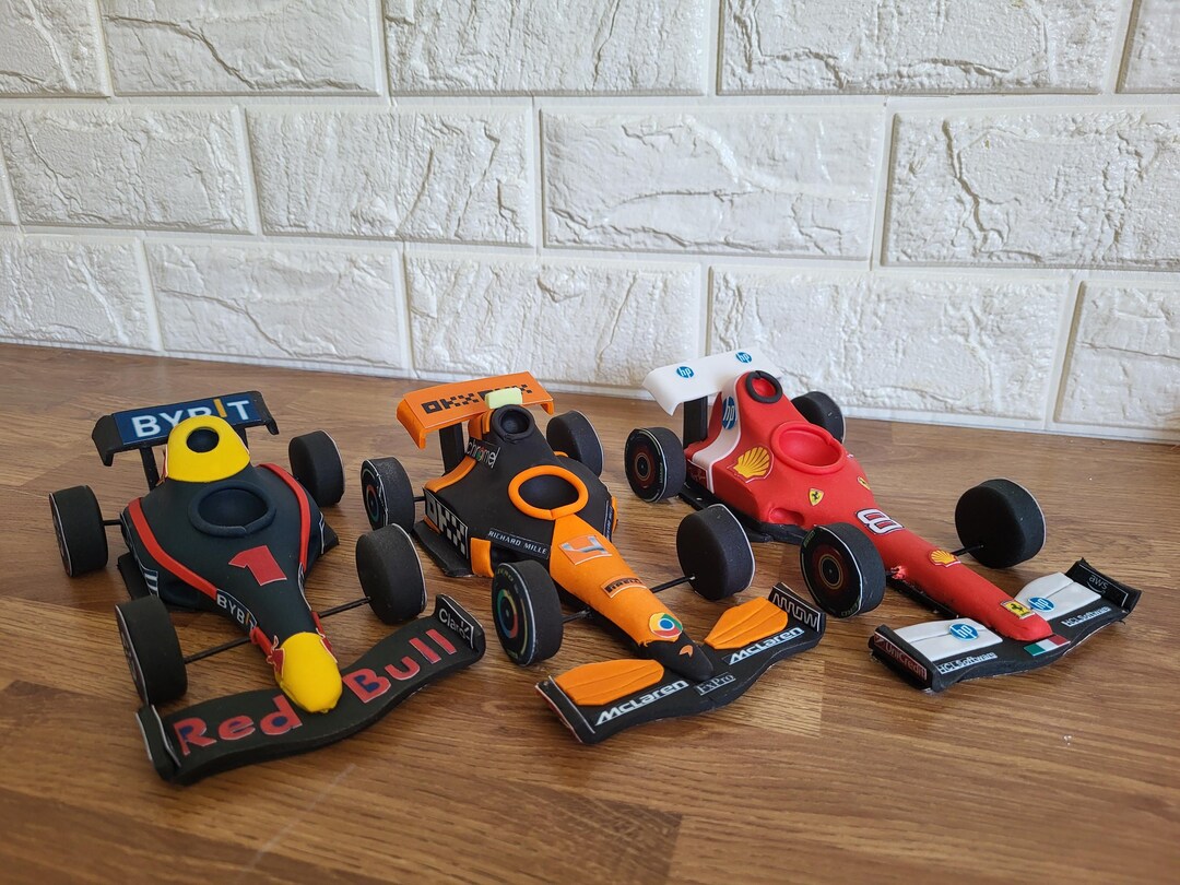 Edible F1 Style Racing Car, Cake Topper Decoration Fully Customisable ...