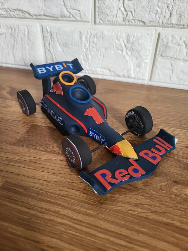 Edible F1 Style Racing Car, Cake Topper Decoration Fully Customisable ...