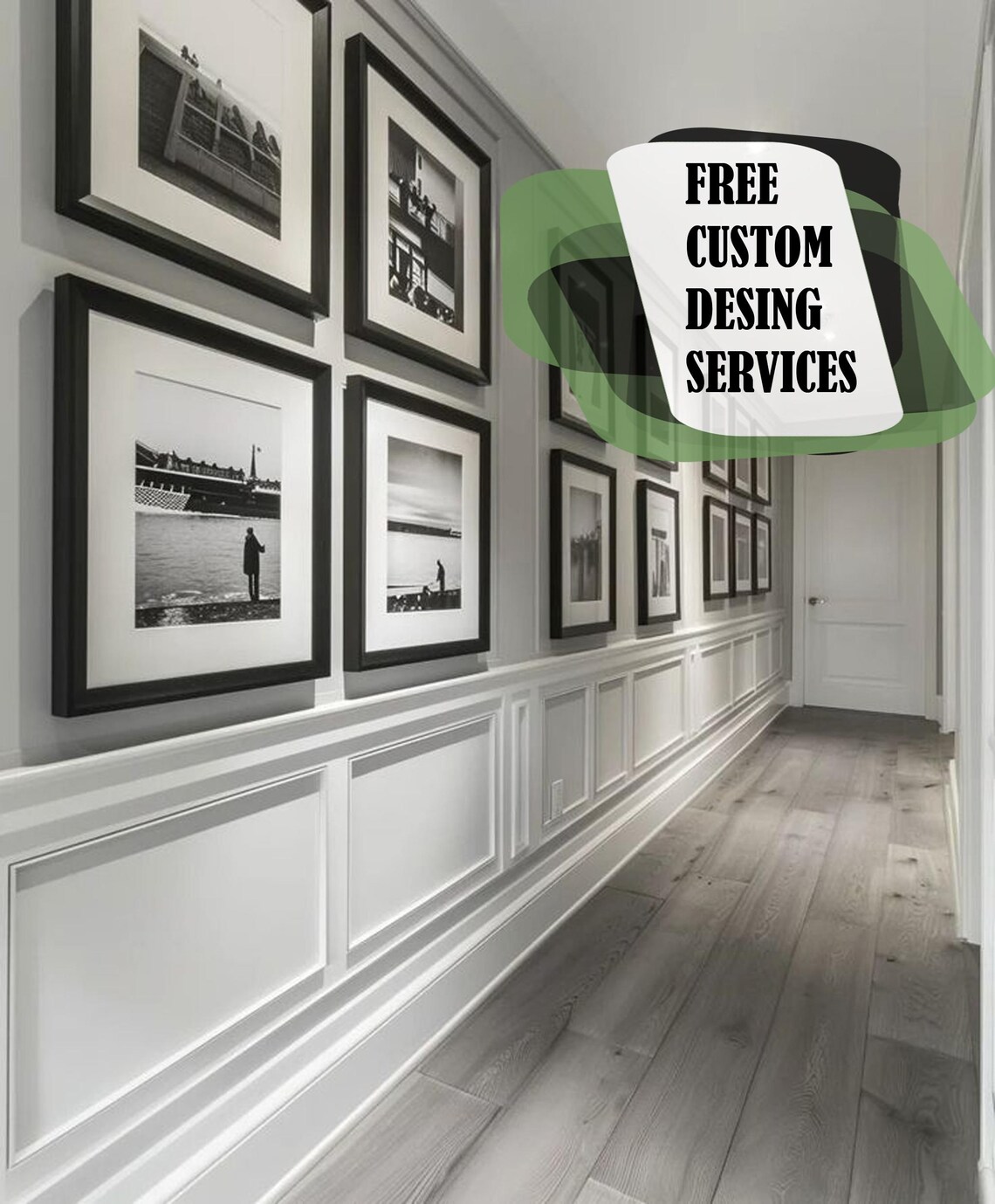 Half Wall Molding Frames, Wall Molding Kit,paintable White Molding, Pre ...