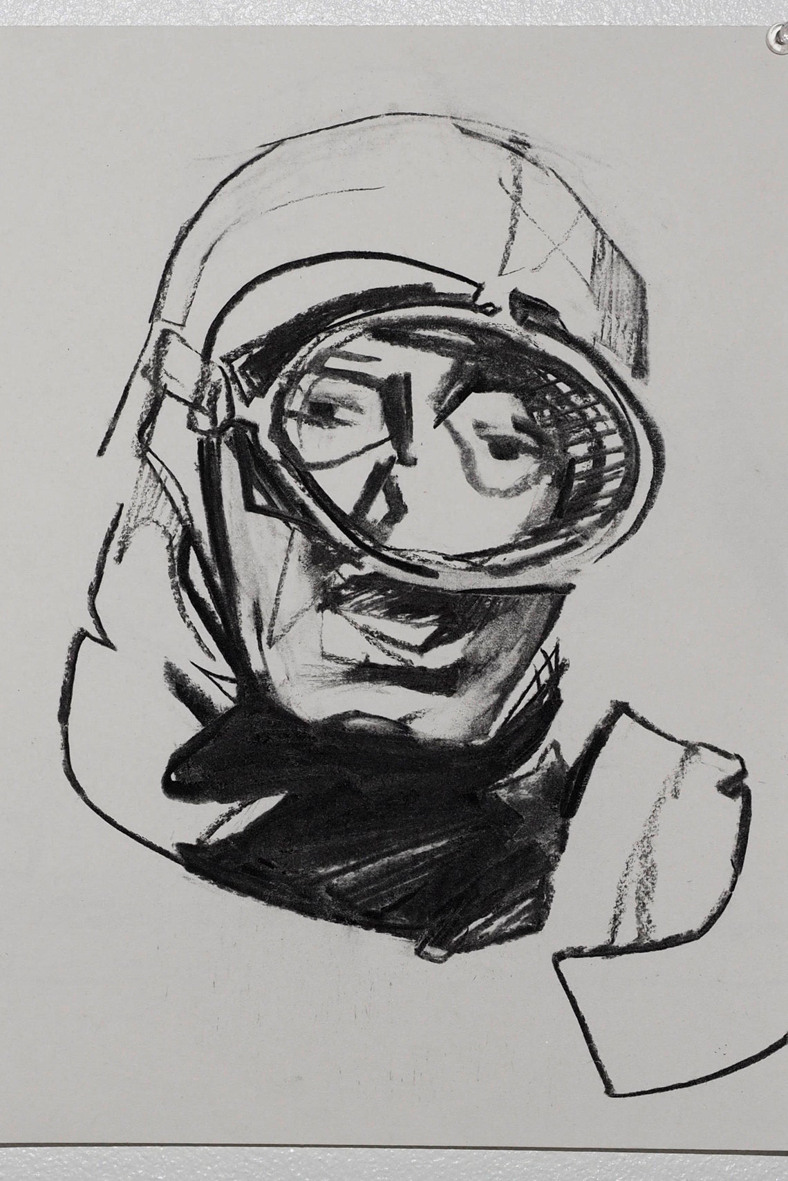 Jaques Portrait Charcoal Print Scuba Snorkel Dive Drawing - Etsy
