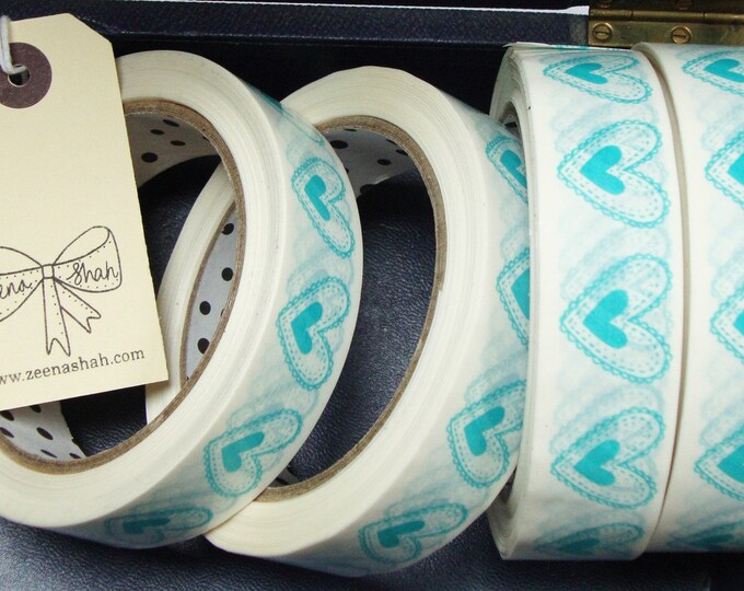 Heart Print Sticky Tape Called Harriet. - Etsy