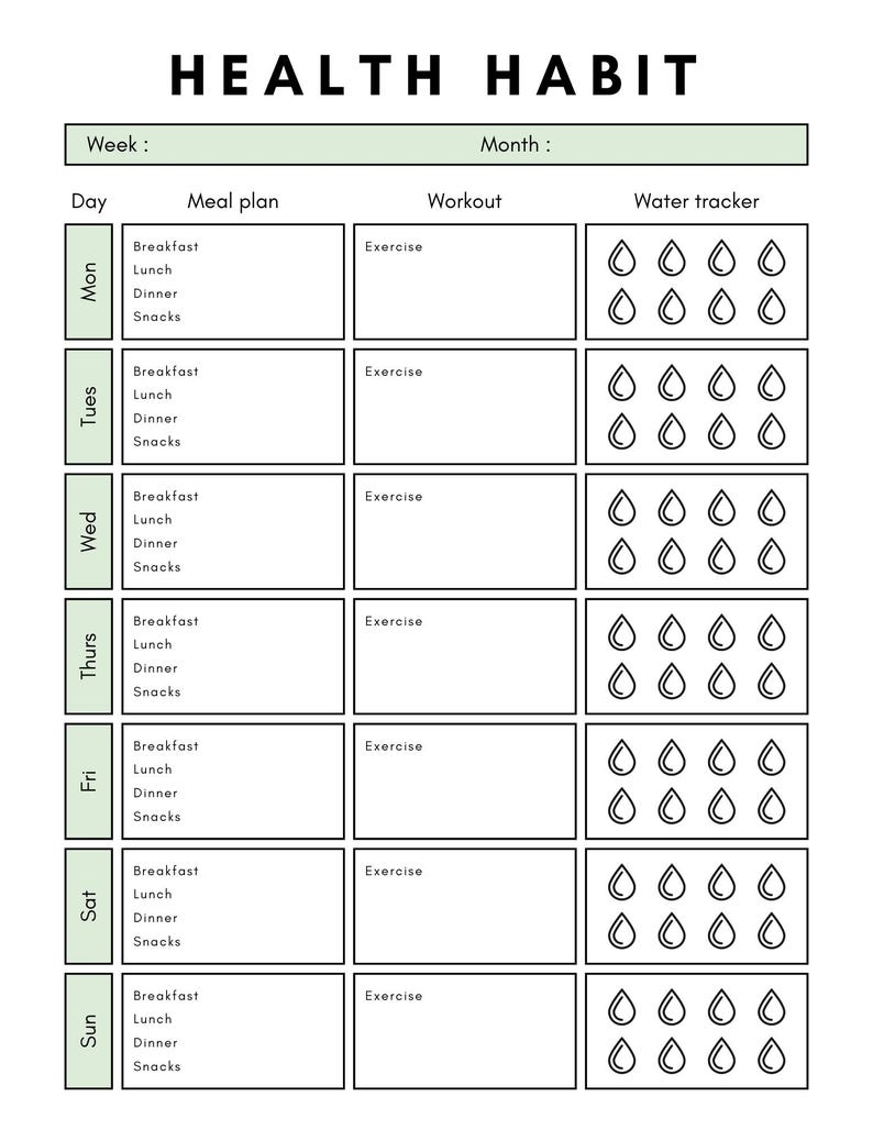 Daily Habit Planner | Goal-setting Journal | Productivity & Wellness ...