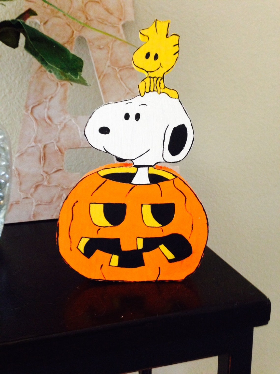 Snoopy Halloween Decoration, Pumpkin, Fall, Seasonal, Table, Mantle ...