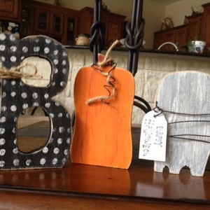 Primitive boo Decoration for Halloween, Fall, Table, Mantle, Desk, Home ...