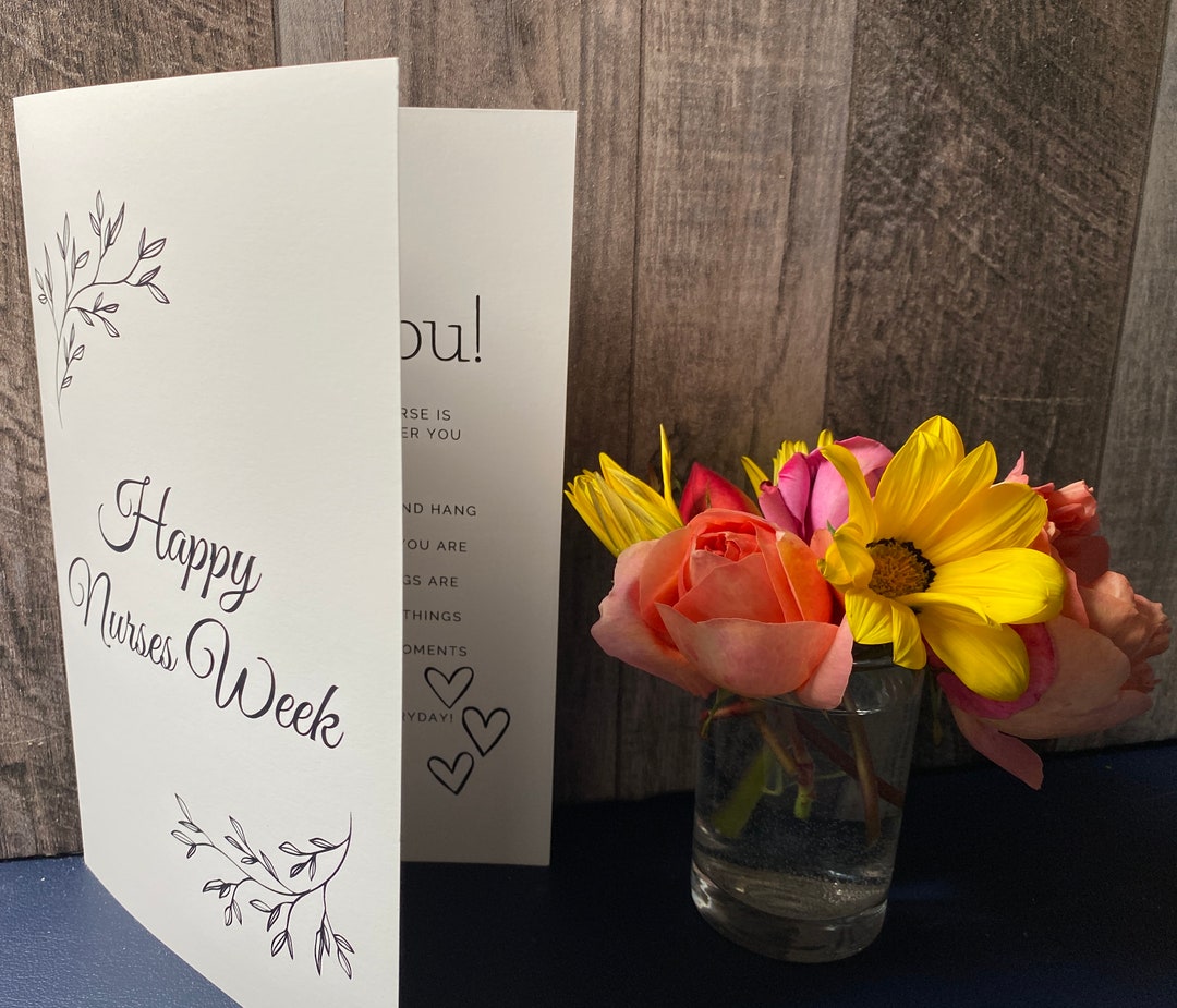 Nurses Week Celebration Card - Download and Print Your Own - Etsy