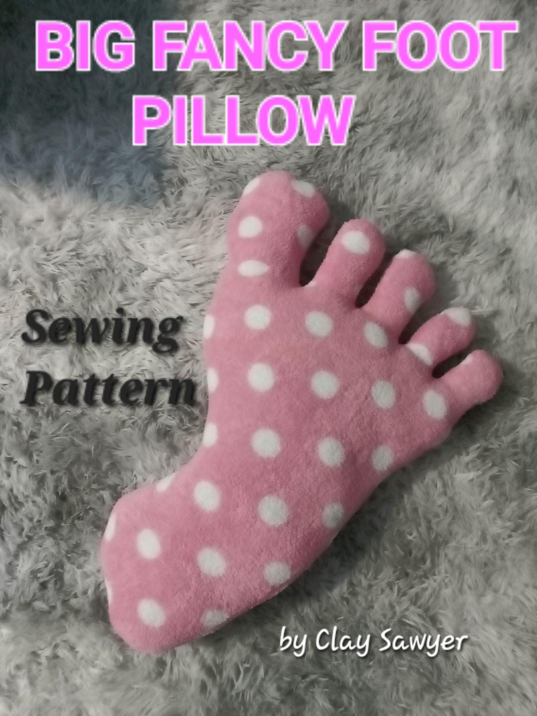Big Fancy Foot Pillow Sewing Pattern Digital Download - Etsy
