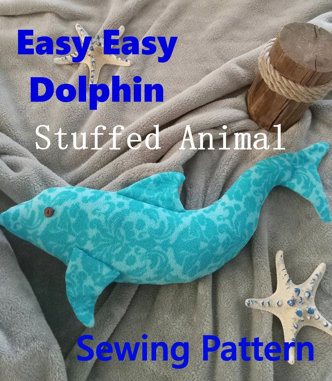 Easy Easy Dolphin Stuffed Animal Sewing Pattern - Etsy