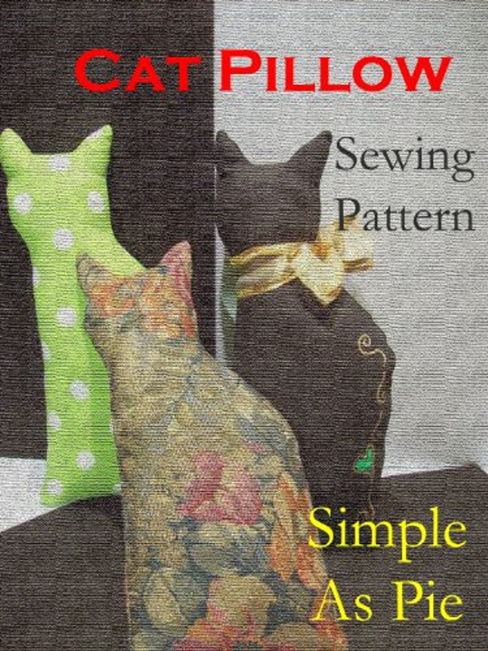 Cat Pillow Sewing Pattern - Etsy