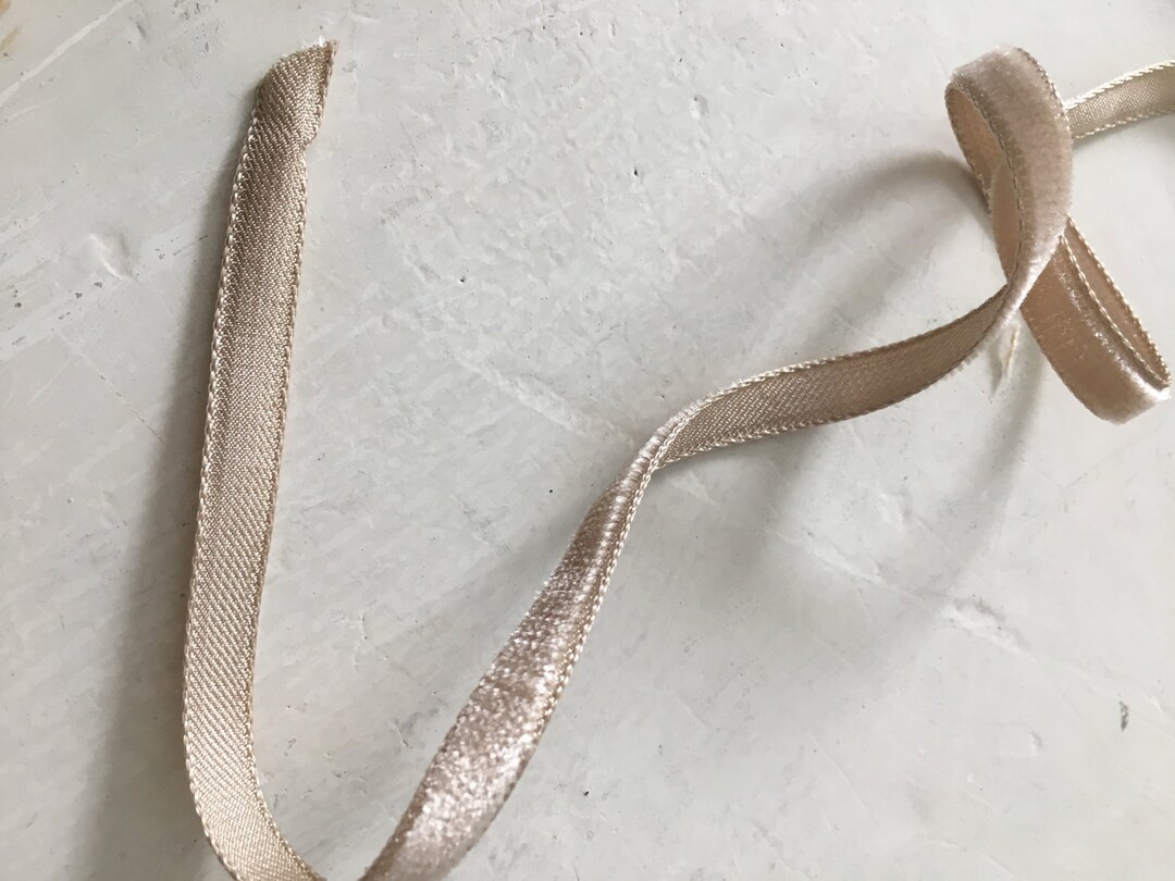 Vintage Velvet Sand Ribbon - Etsy