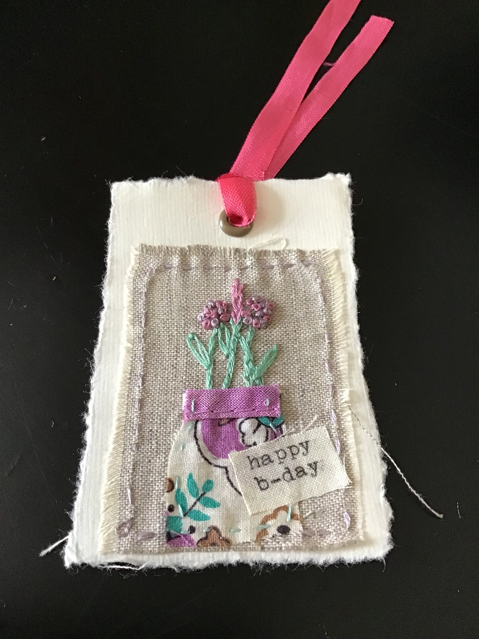 Embroidery Kit embroidery Stitched Tags - Etsy