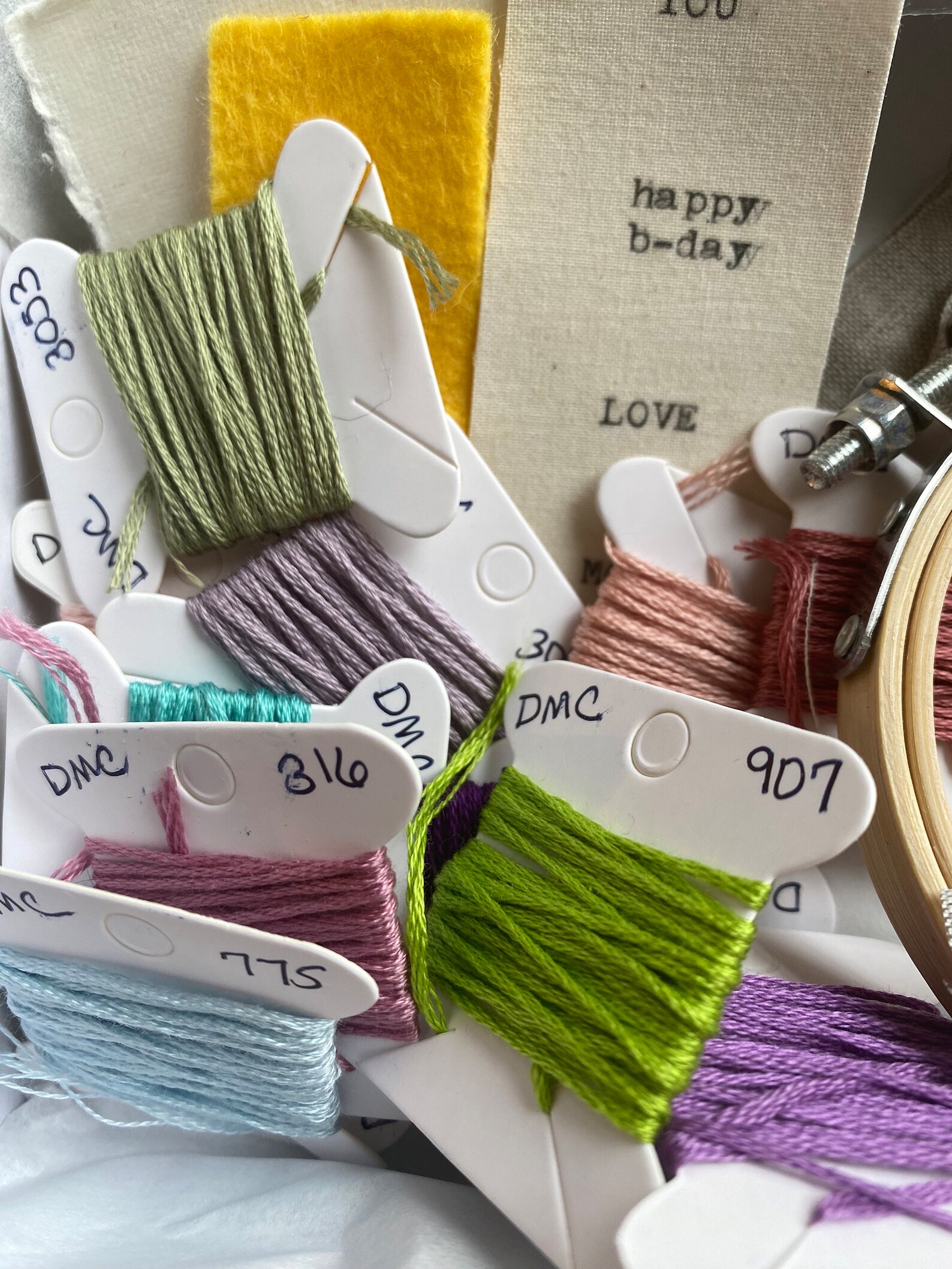 Embroidery Kit embroidery Stitched Tags - Etsy