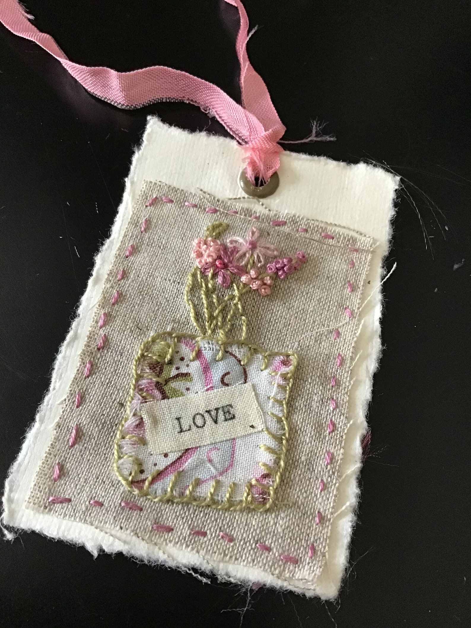 Embroidery Kit embroidery Stitched Tags - Etsy