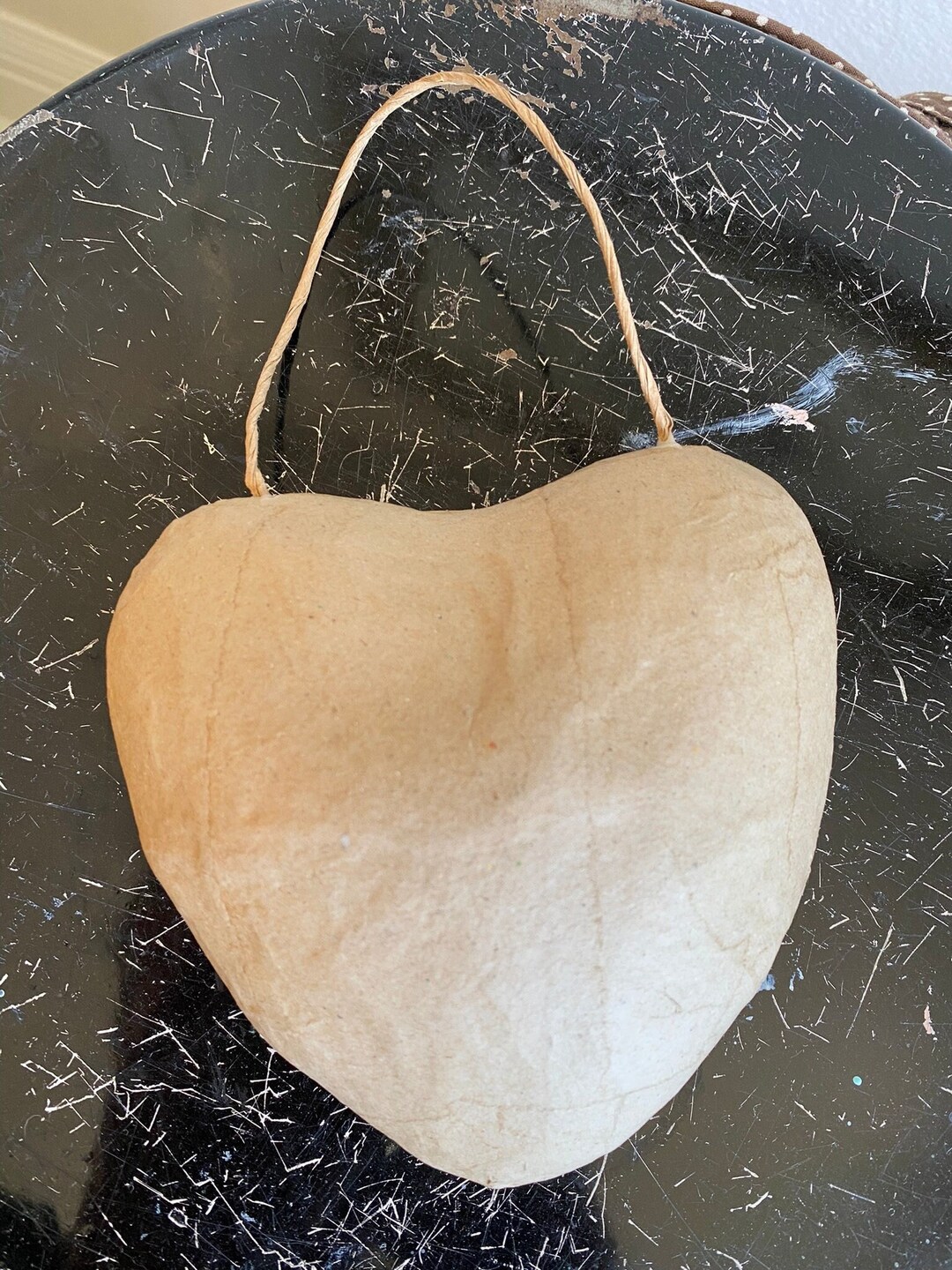 Paper Mache Heart Heart Ornament - Etsy