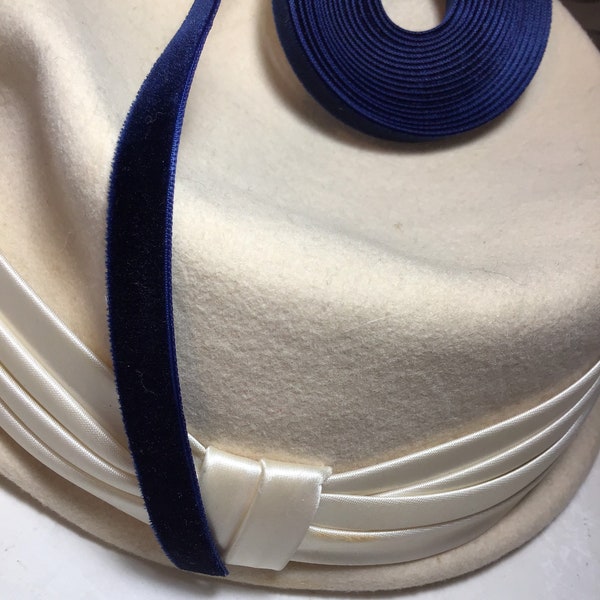 Blue Velvet Ribbon - Etsy