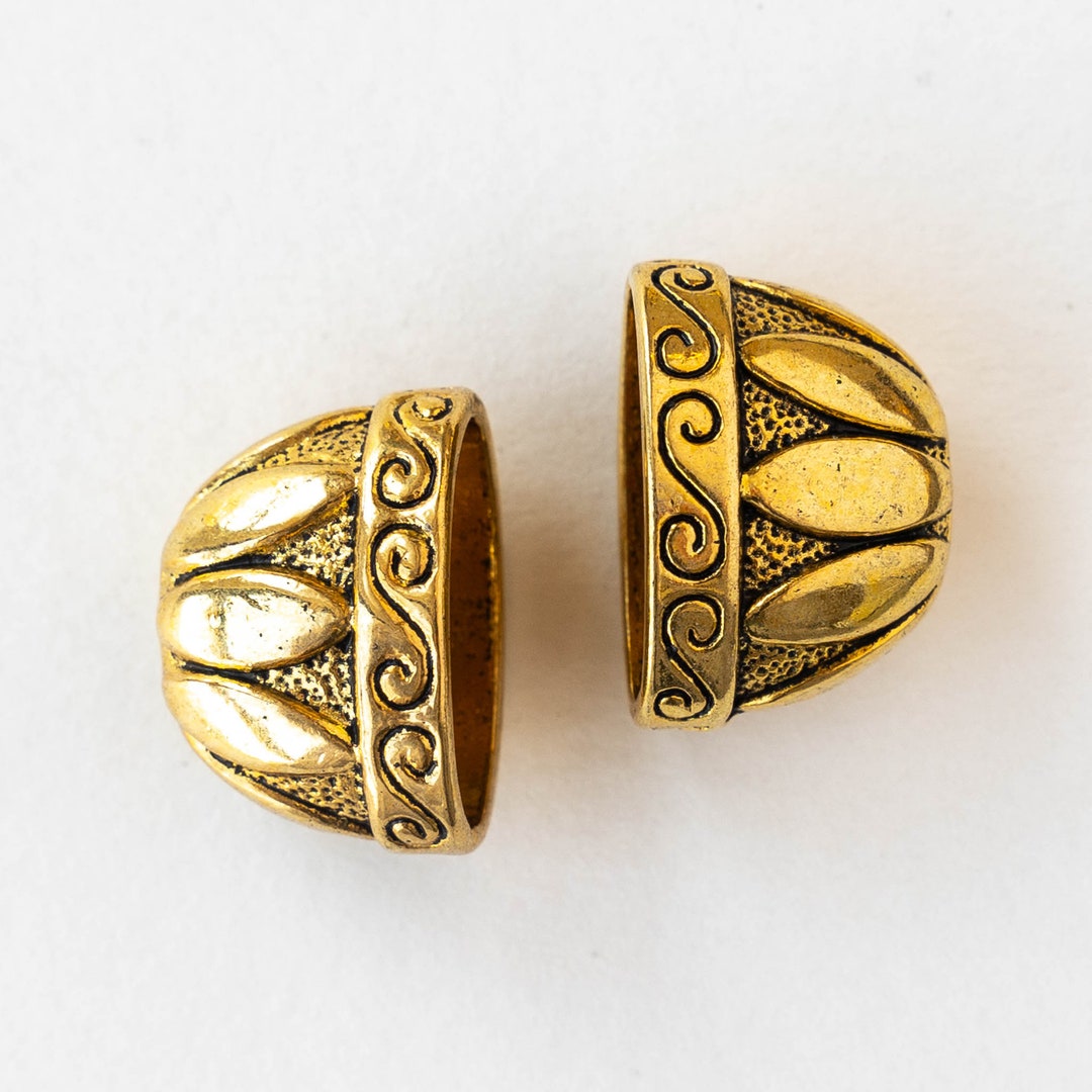 Large Bead Cap for Jewelry Making - Brass Flower Bead Cap - 4 Pieces - Etsy