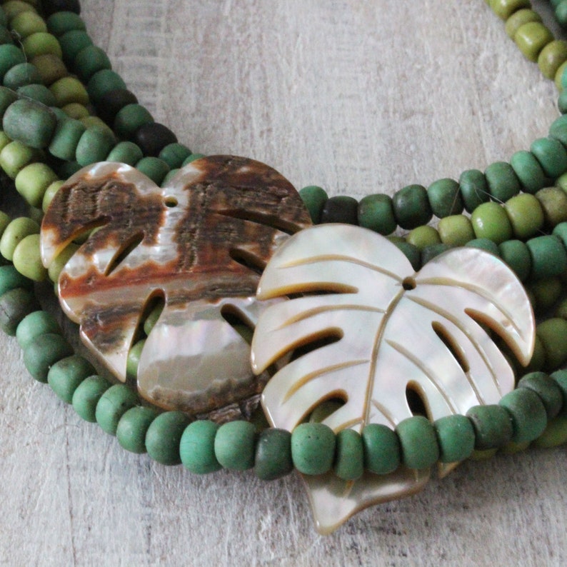 24x30mm Carved Abalone Shell Beads For Jewelry Making Supply | Etsy