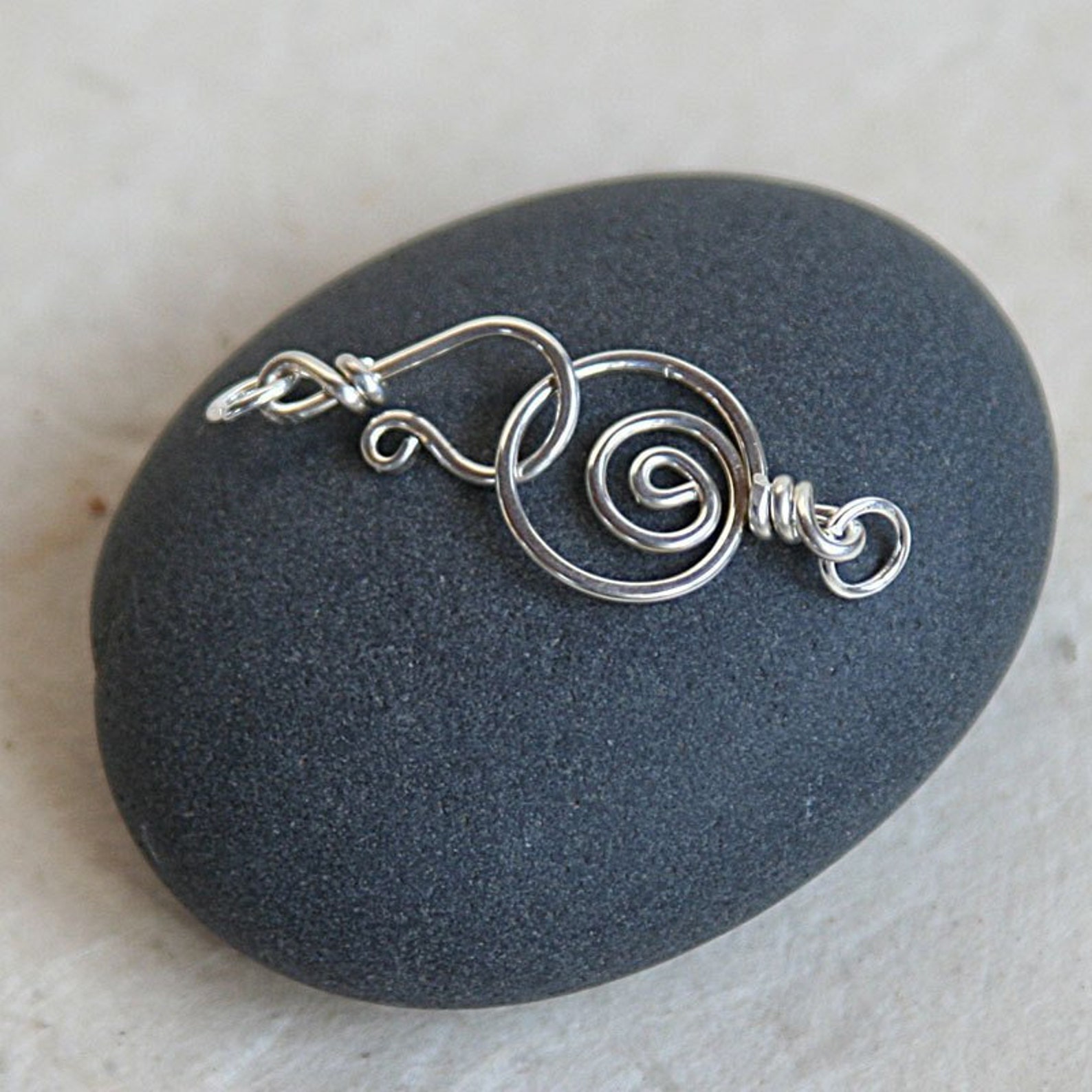 Handmade Sterling Silver Clasp Spiral Clasp for Jewelry Making - Etsy