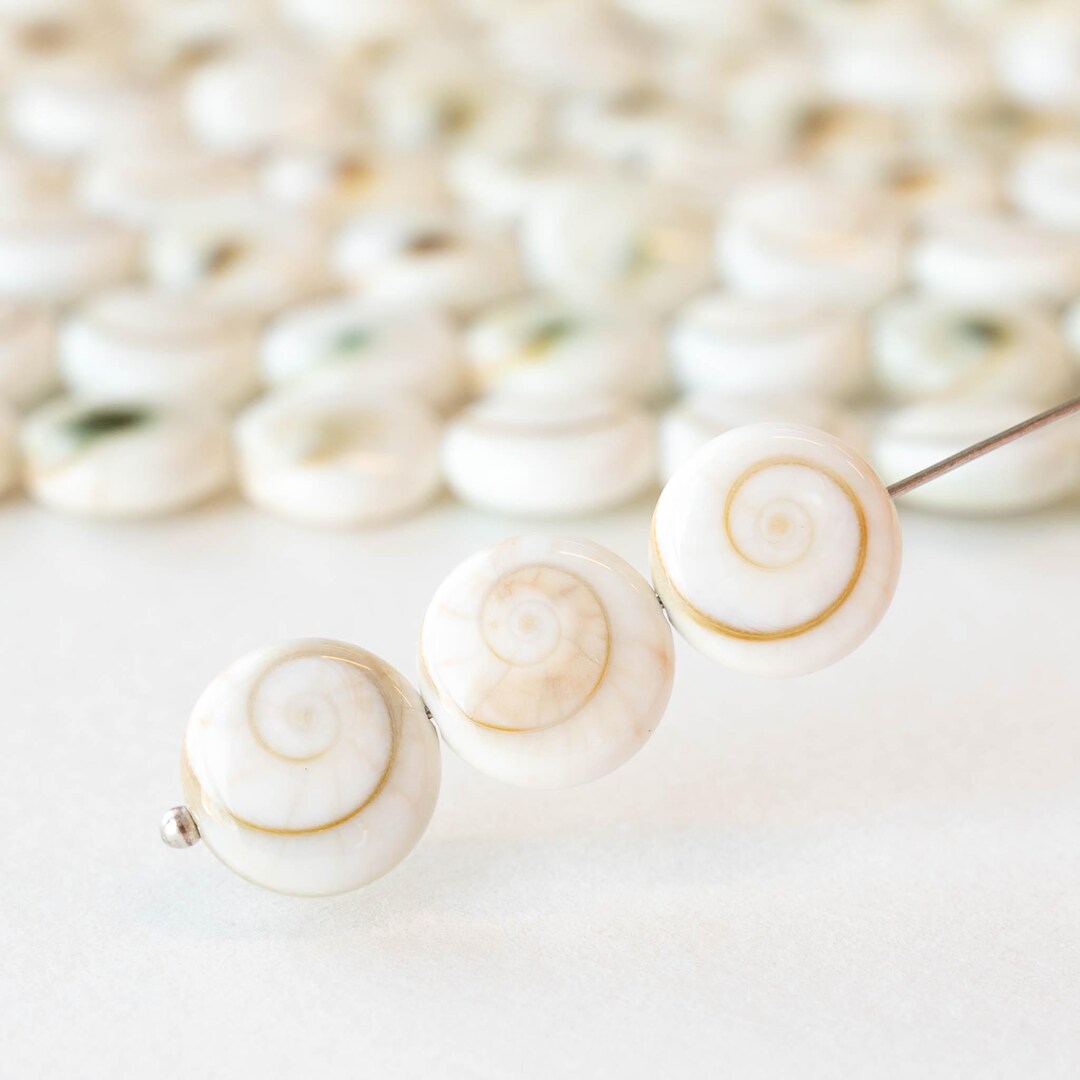12mm Shiva Shell Coin Bead - 6 or 18 Coins - Etsy