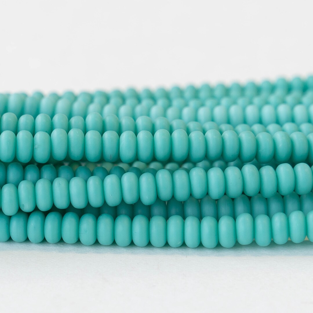 4mm Rondelle Beads 4mm Spacer Disk Beads Czech Glass Beads Smooth ...