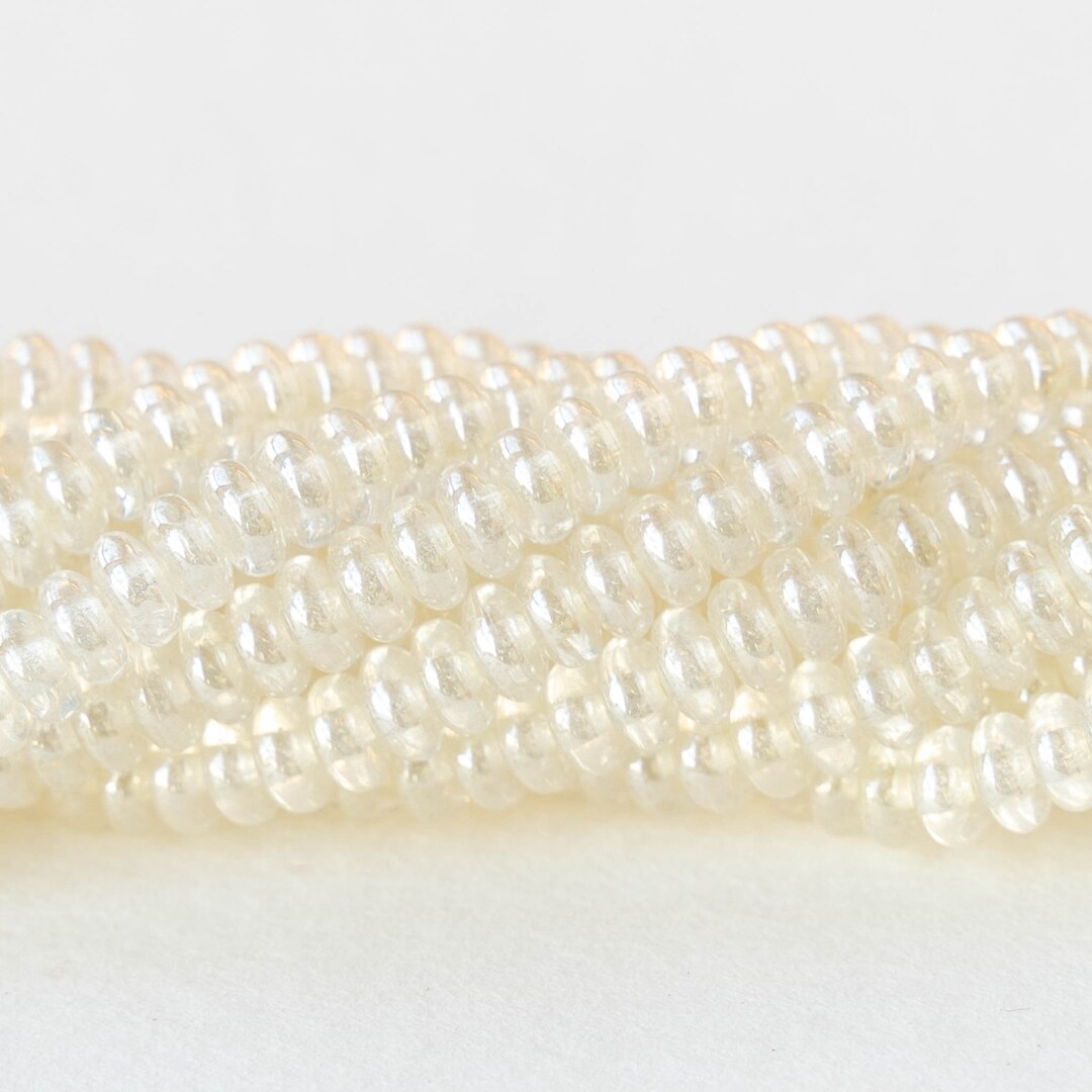 100 - 4mm Rondelle Beads for Jewelry Making - Disk Spacer - Smooth ...