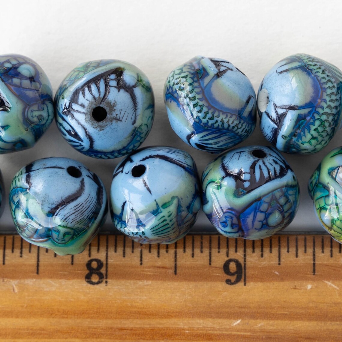 16mm Color Changing Mood Beads - Mermaid - 1 Beads - Etsy
