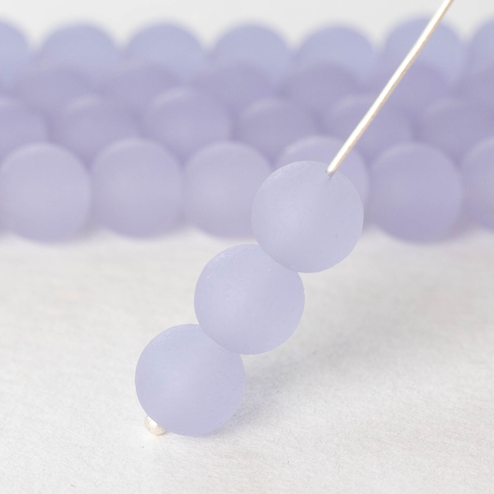 8mm Round Sea Glass Beads for Jewelry Making Supply Frosted - Etsy