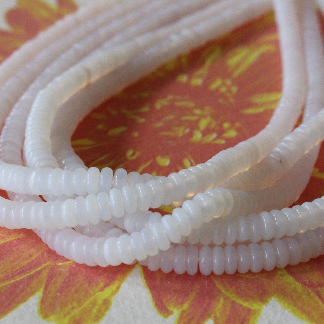 4mm Rondelle Spacer Beads Disk Spacer Smooth Rondelle Beads Czech Glass ...