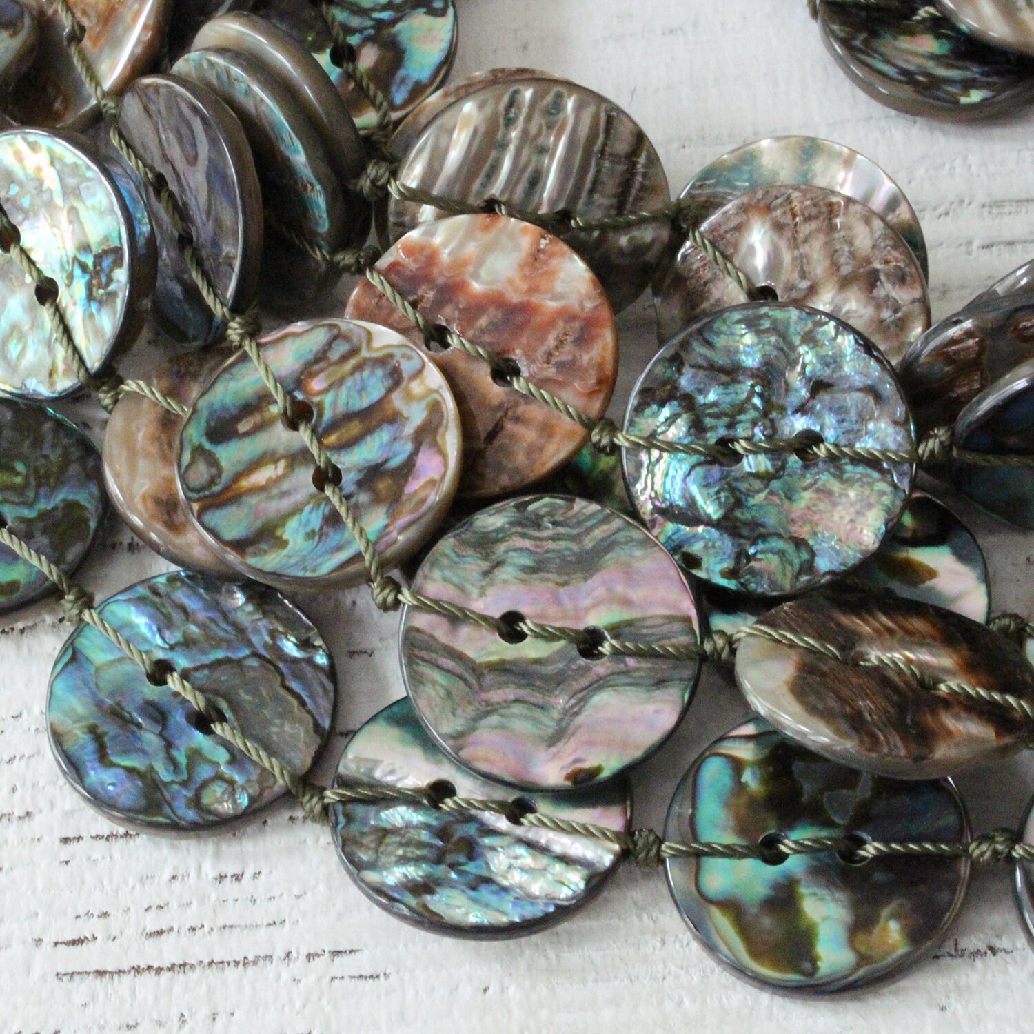 20mm Abalone Button Beads Abalone Beads Abalone Shell - Etsy