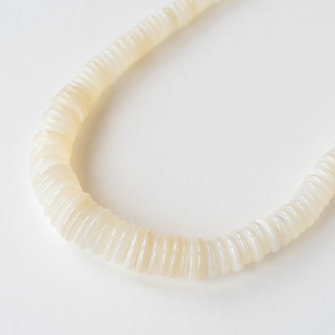 Graduated Mother of Pearl Discs - Sea Shell Beads for Jewelry Making ...