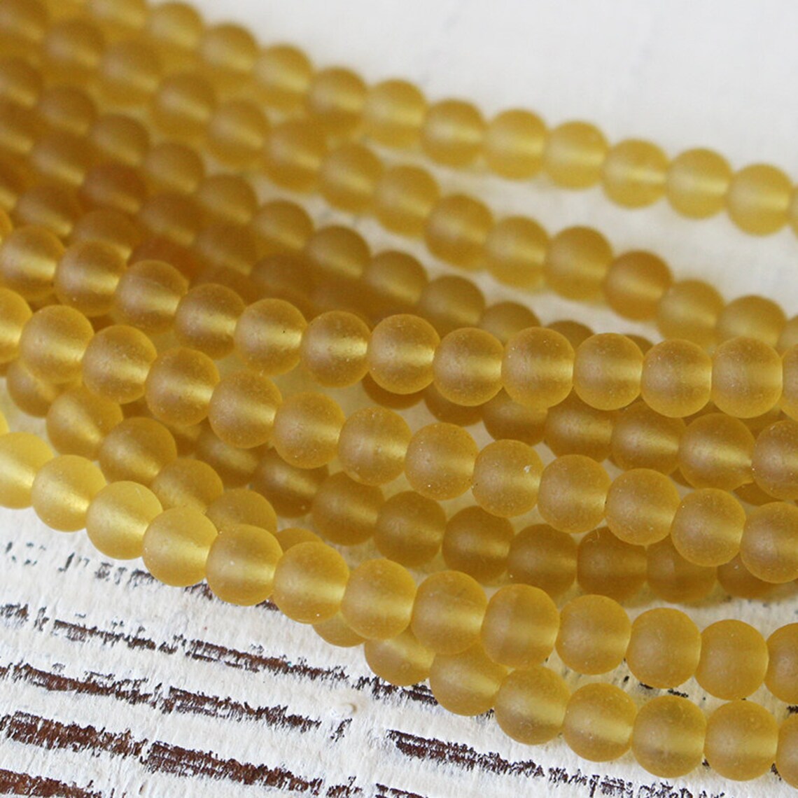 5mm Round Sea Glass Beads Jewelry Making Supply Recycled - Etsy