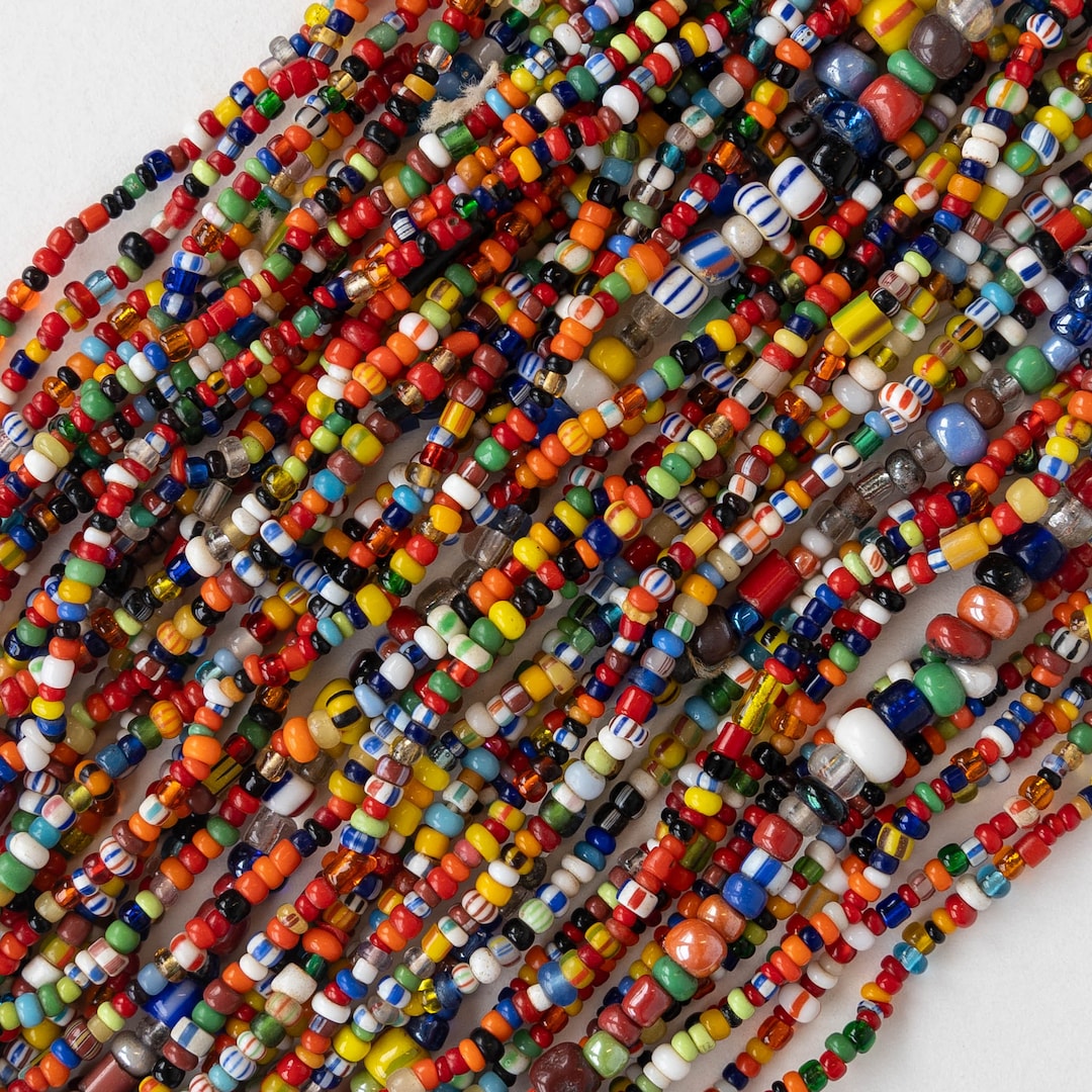Colorful Seed Bead Strands From Africa African Beads for Jewelry Making ...