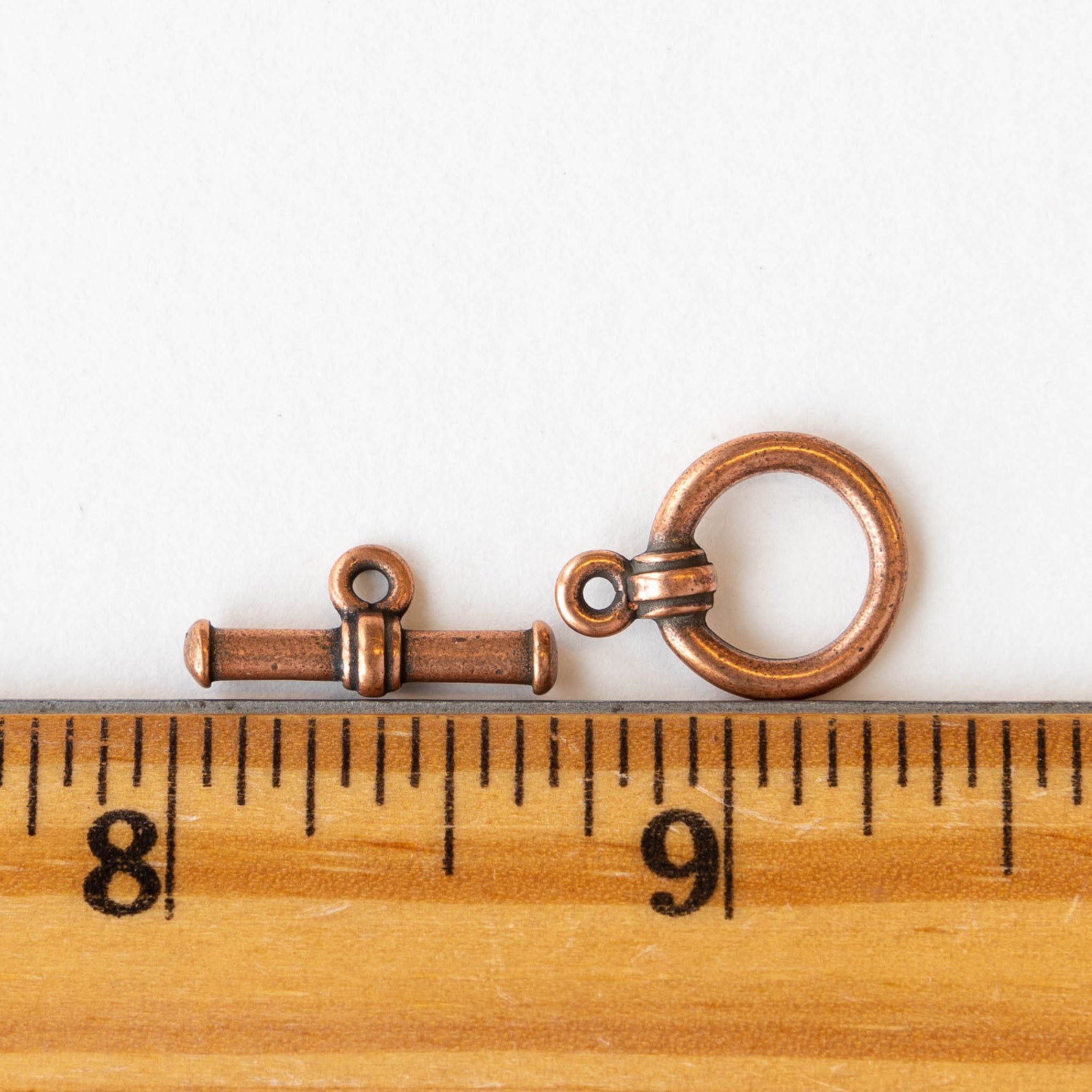 12mm Toggle Clasp - Tierra Cast Findings - Antiqued Copper Finish - 2 ...