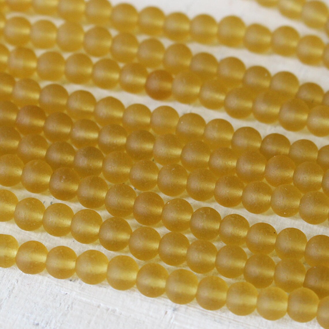 5mm Round Sea Glass Beads Jewelry Making Supply Recycled - Etsy