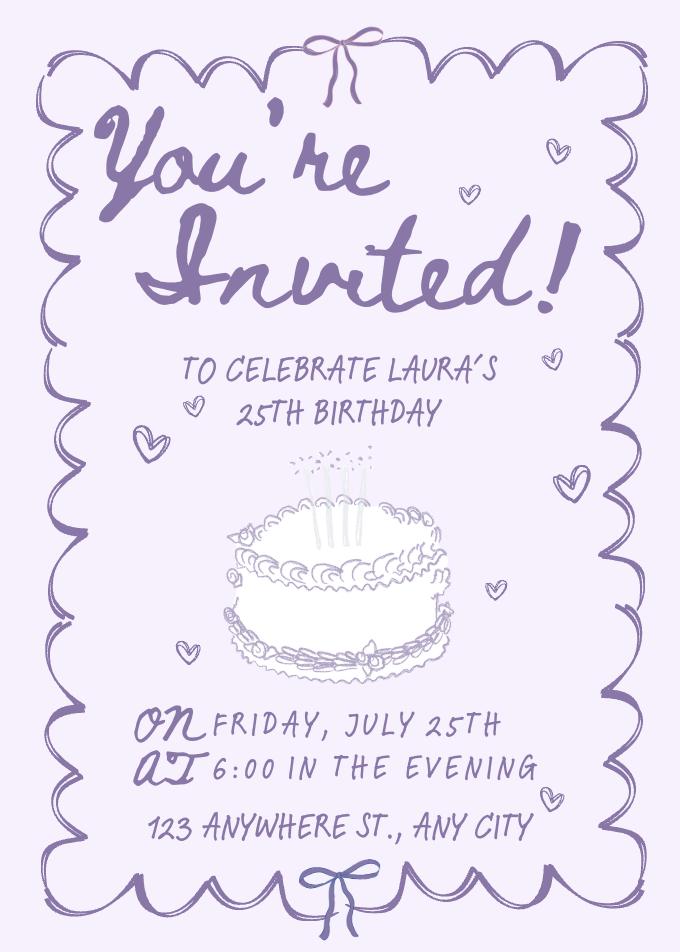 You're Invited - Party Invitation Template - Etsy