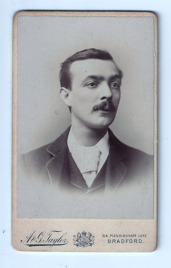 Frog-eyed handsome man CDV | Etsy